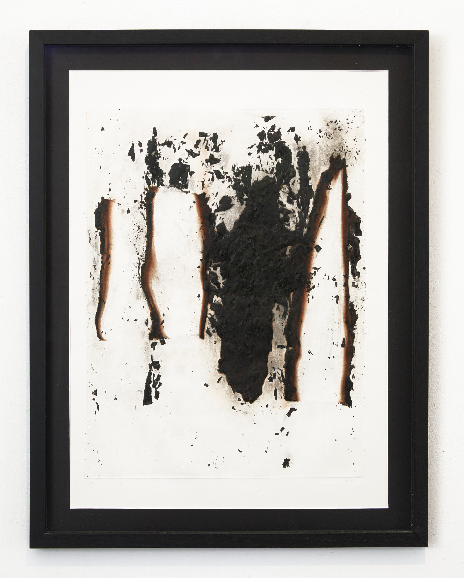 Alberto Burri work of art at auction: Combustione 3 ‑ Martini Studio d’Arte