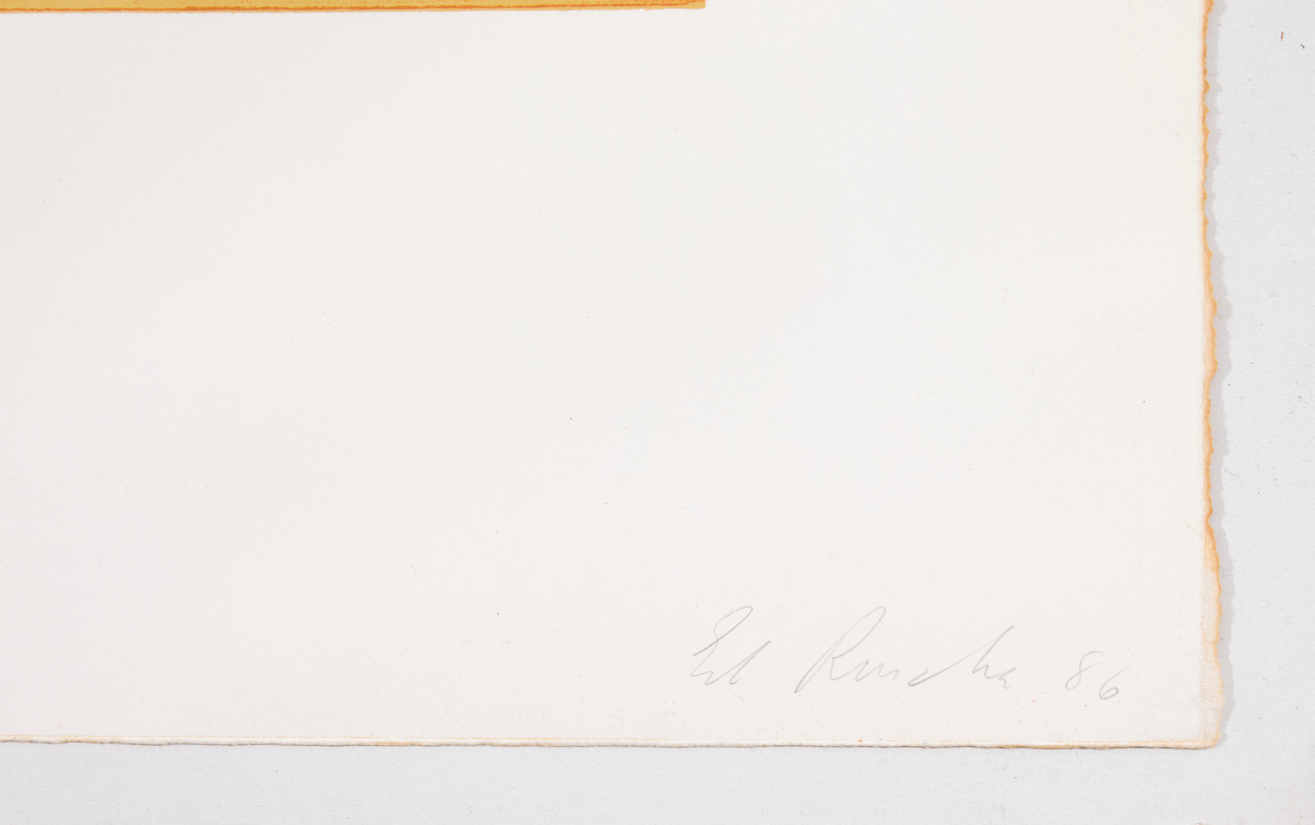 Ed Ruscha work of art at auction: Western Vertical ‑ Martini Studio d’Arte